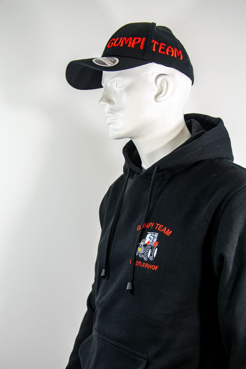 Herren Sweater mit Kapuze "Gumpi-Team" - Größe: L